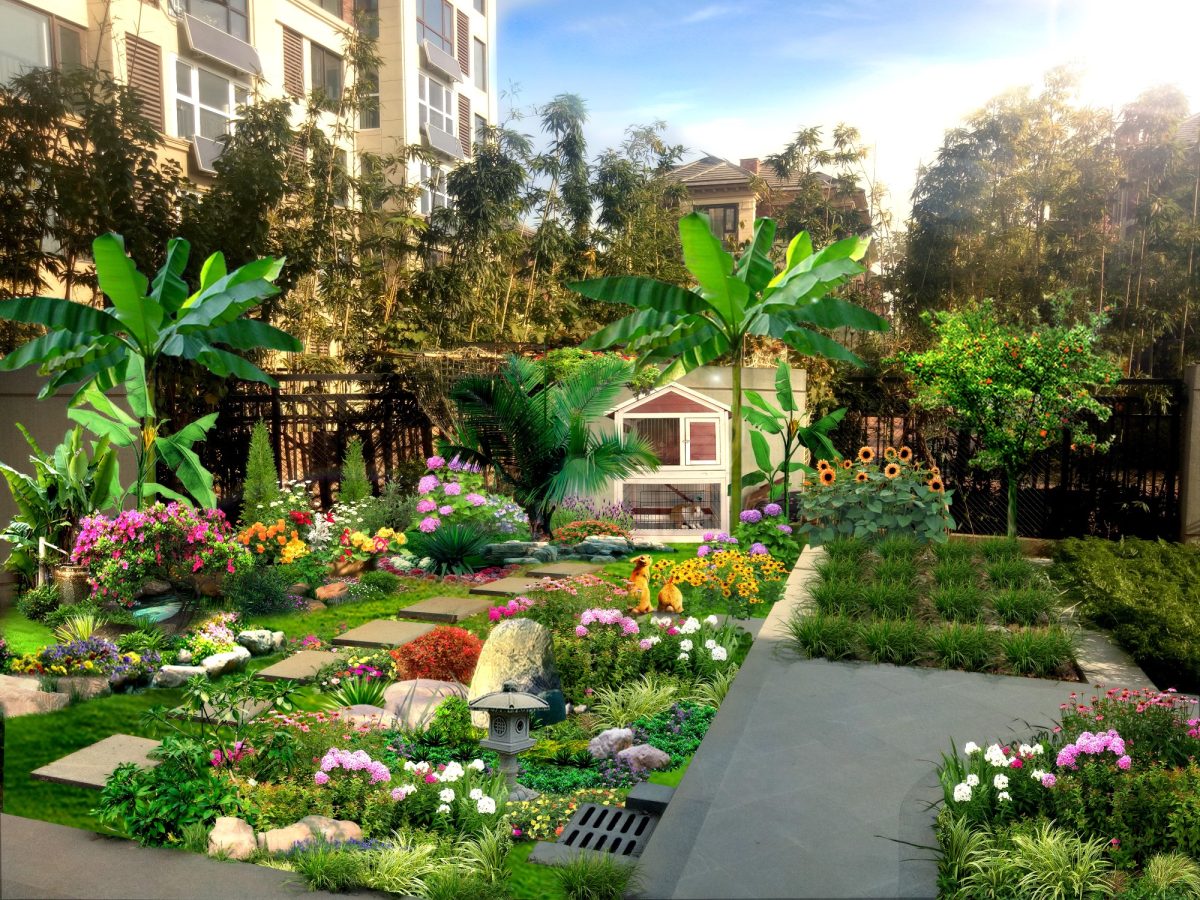 Paisajismo y diseño de un jardín teniendo en cuenta la luz solar